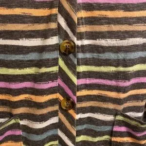 Joyspun | Sweaters | Joyspun Striped Cardigan Button Up With Front ...